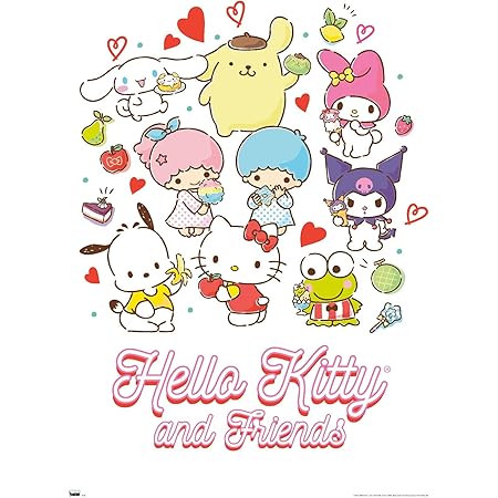 Amazon.com: Trends International Hello Kitty and Friends - Field Wall ...