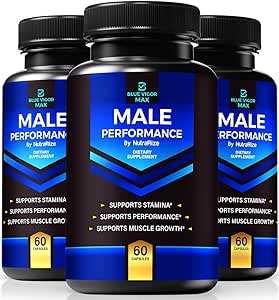 Amazon.com: (3 Pack) Blue Vigor Max Pills for Men, All-Natural Formula ...