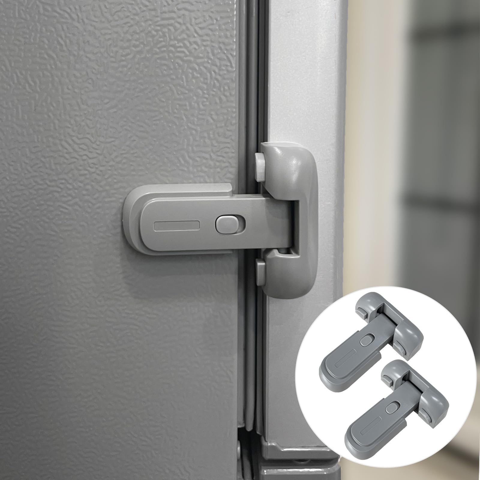 Amazon.com: 2 Pack Refrigerator Lock for Kids with Adhesive, Child ...