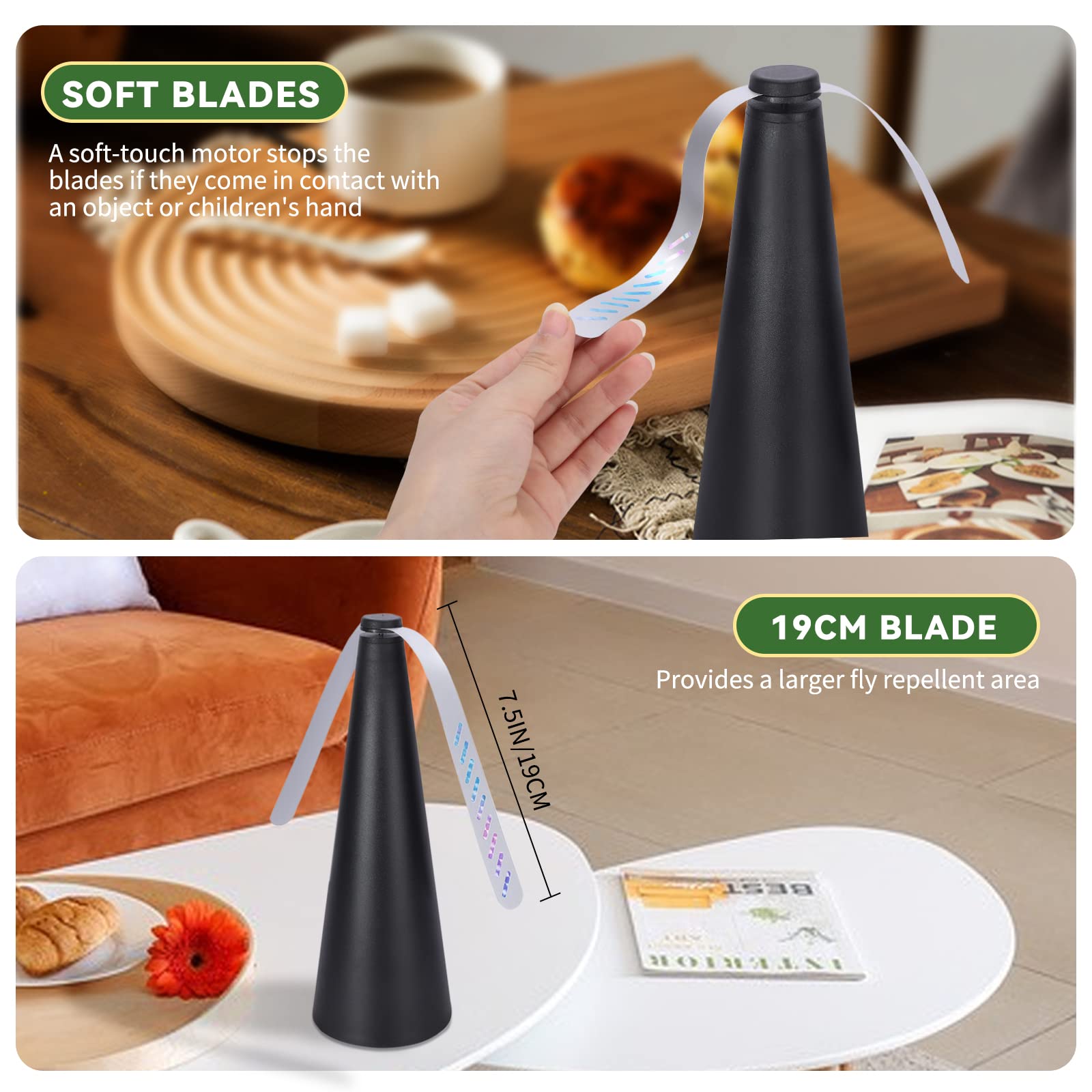 TAISHAN Fly Fans for Tables,Newly Innovated Table Fans Portable Table ...