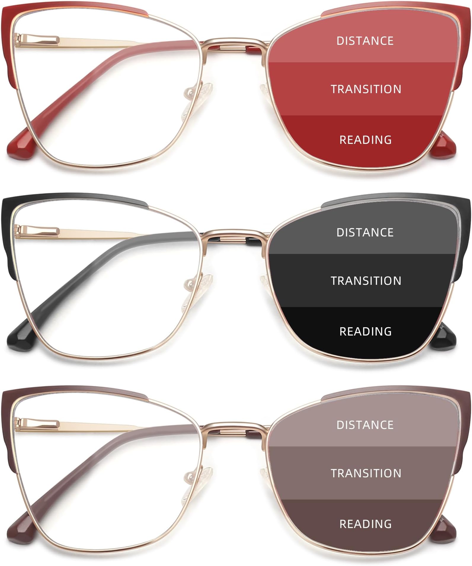 Amazon.com: 3 Pack Reading Glasses for Women, Blue Light Blocking ...