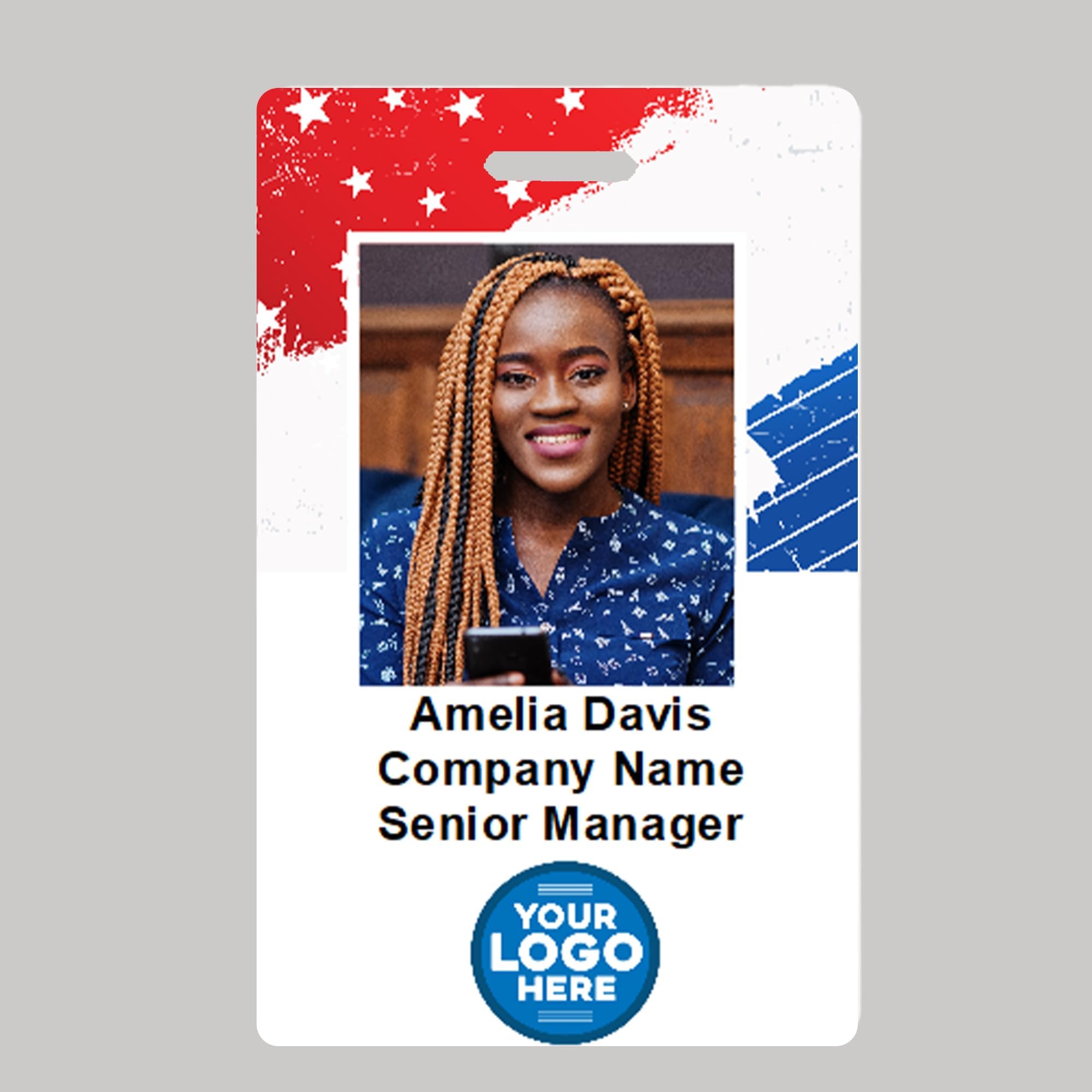 Amazon.com : Customizable Photo ID Cards - Plastic Personalized ...