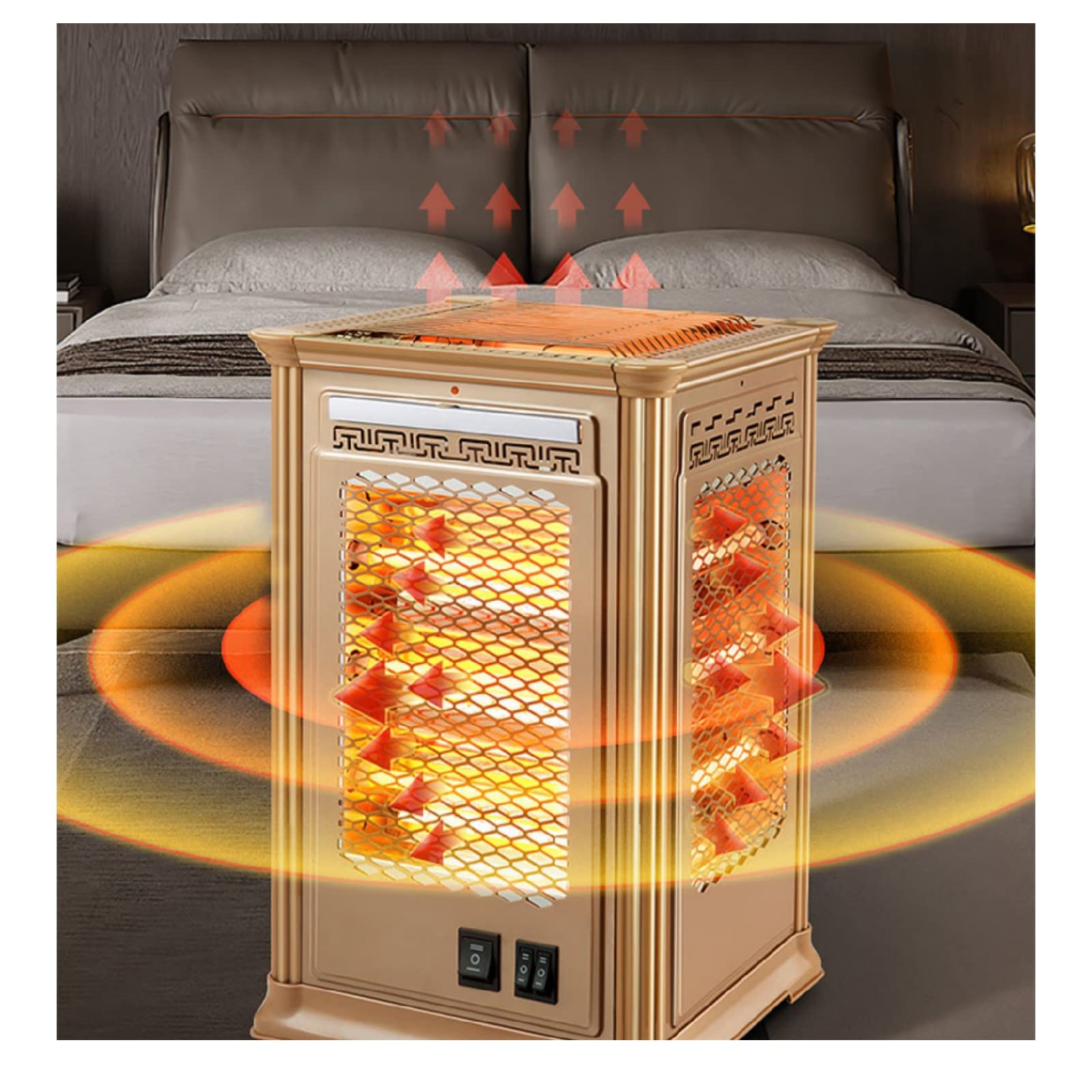 Buy STRMAX Radiator Heater,BBQ Grill Radiator Household 5-sided Heater ...