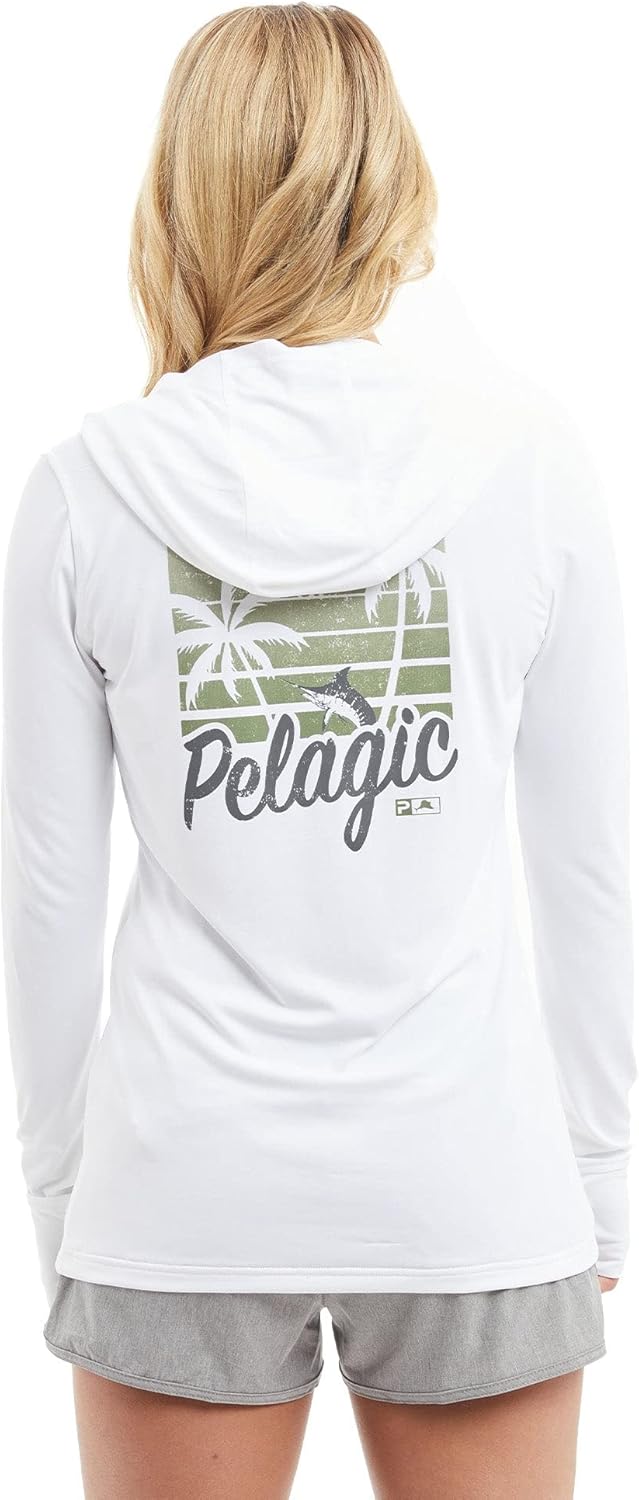 Amazon.com: PELAGIC Women's Aquatek Island Time Hooded Fishing Shirt ...