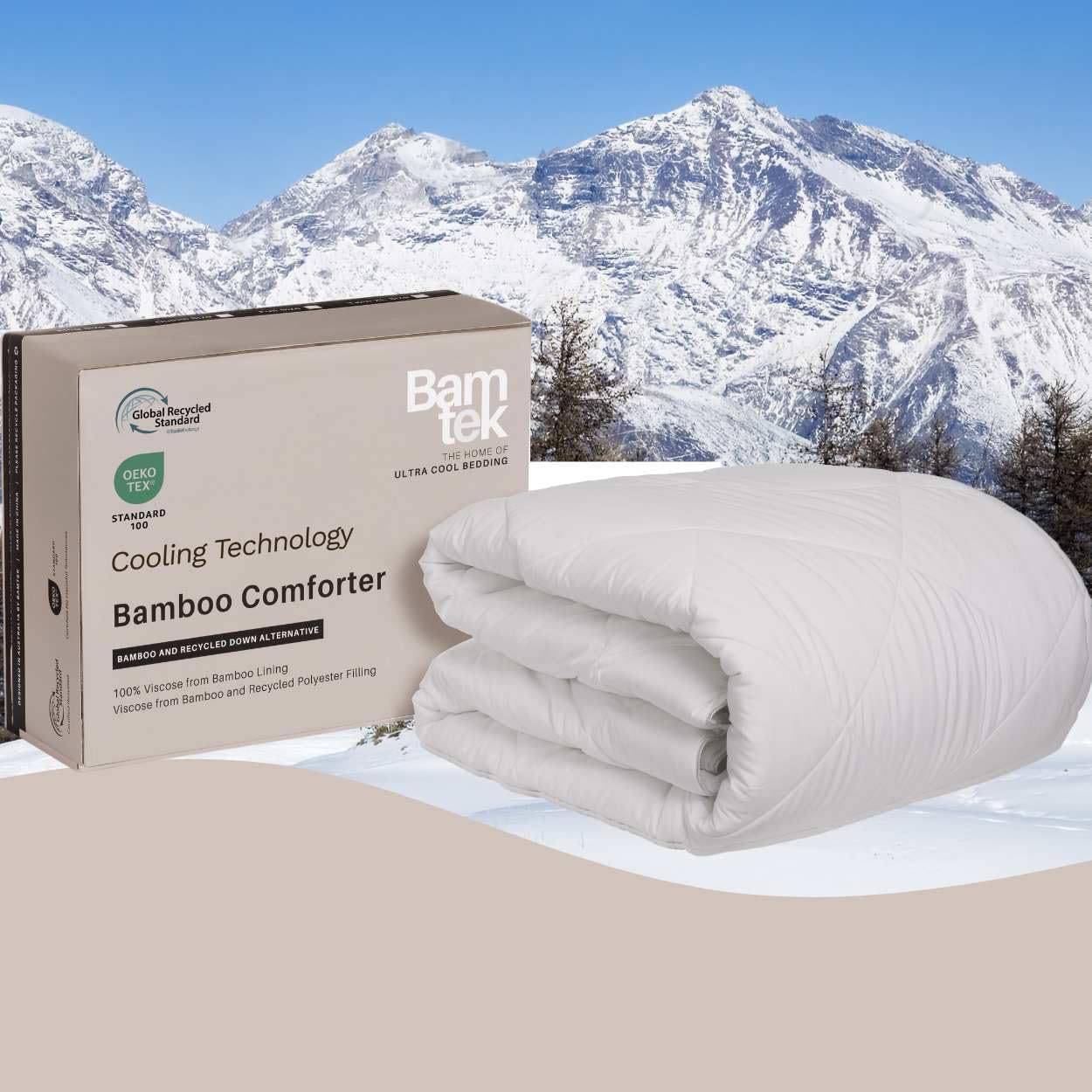 Amazon.com: Bamtek 100% Viscose Derived from Bamboo Comforter, Cooling ...