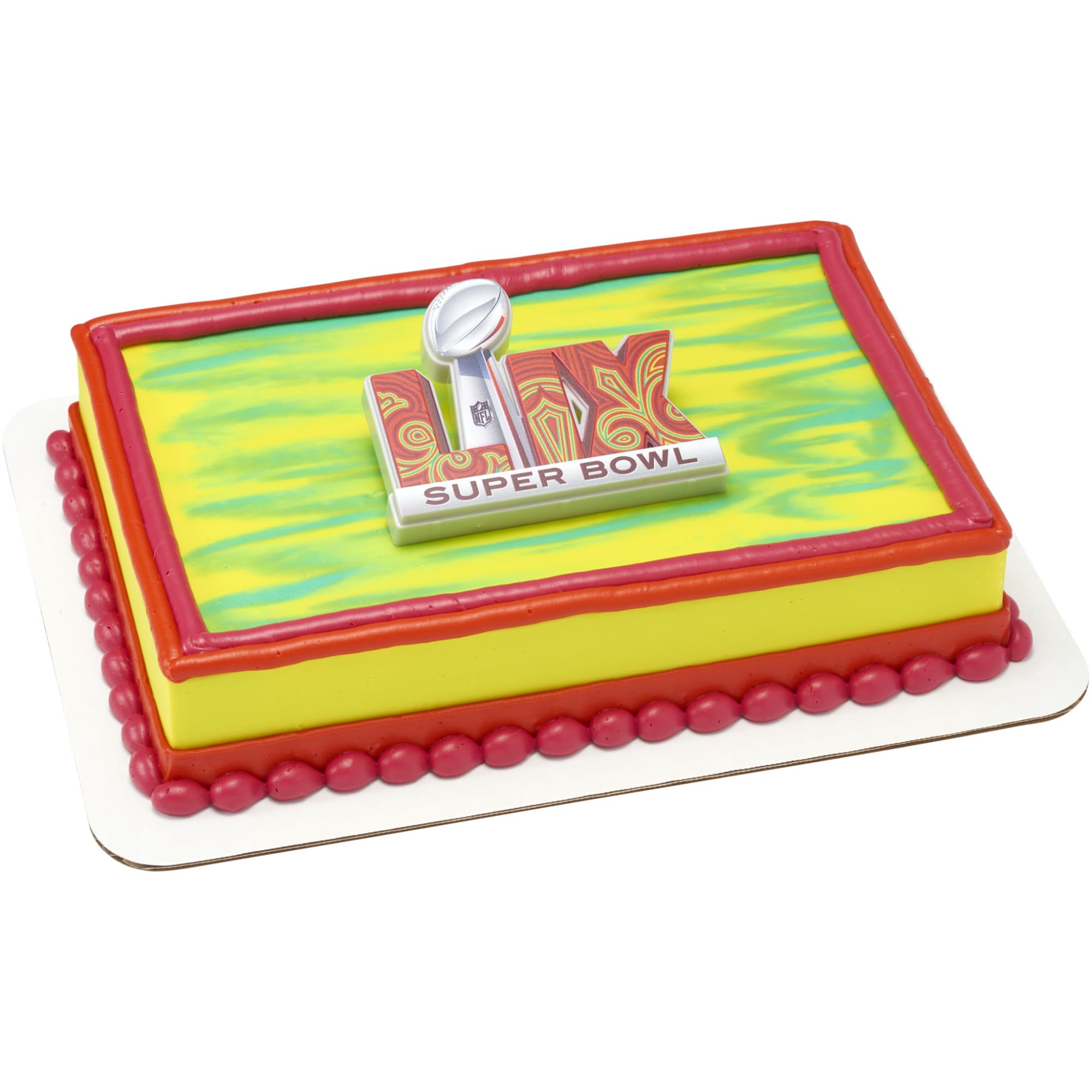 Amazon.com: DecoPac NFL Super Bowl LIX Cake Decoration, Football Cake ...