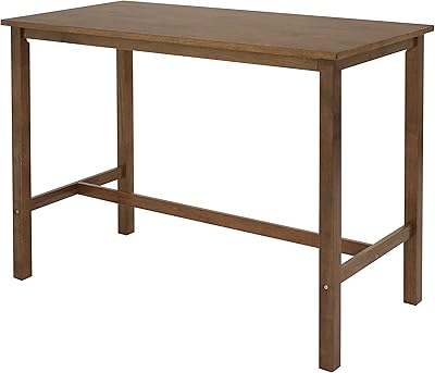 Amazon.com - Giantex Counter Height Dining Table, 55”L x25.5”W x35.5”H ...