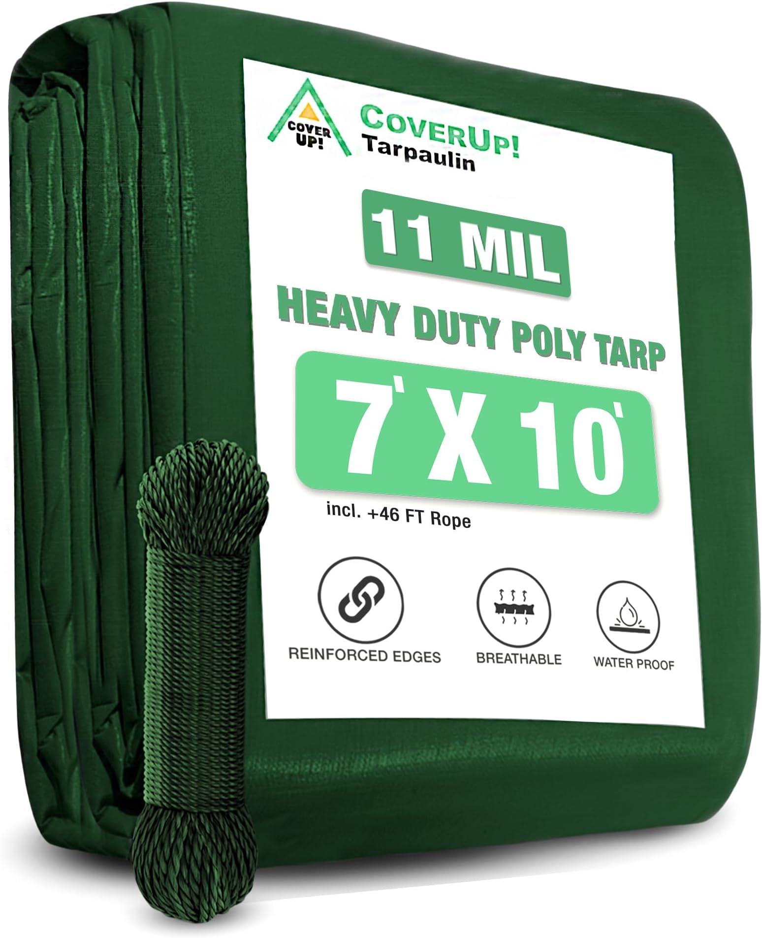 Heavy Duty Silver Tarp 6 OZ., 7'x10' - Amazon.com