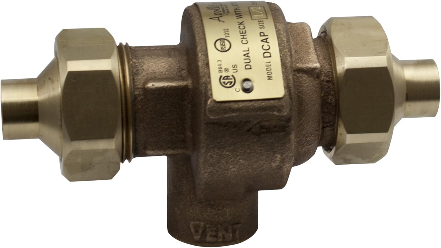 Amazon.com: Apollo 40LF4A33AM Bronze Lead Free Dual Check Valve with ...