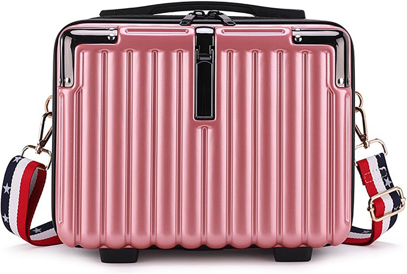 Amazon.com: Duleylv Mini Suitcase Hard Shell Makeup Bag Travel Cosmetic ...