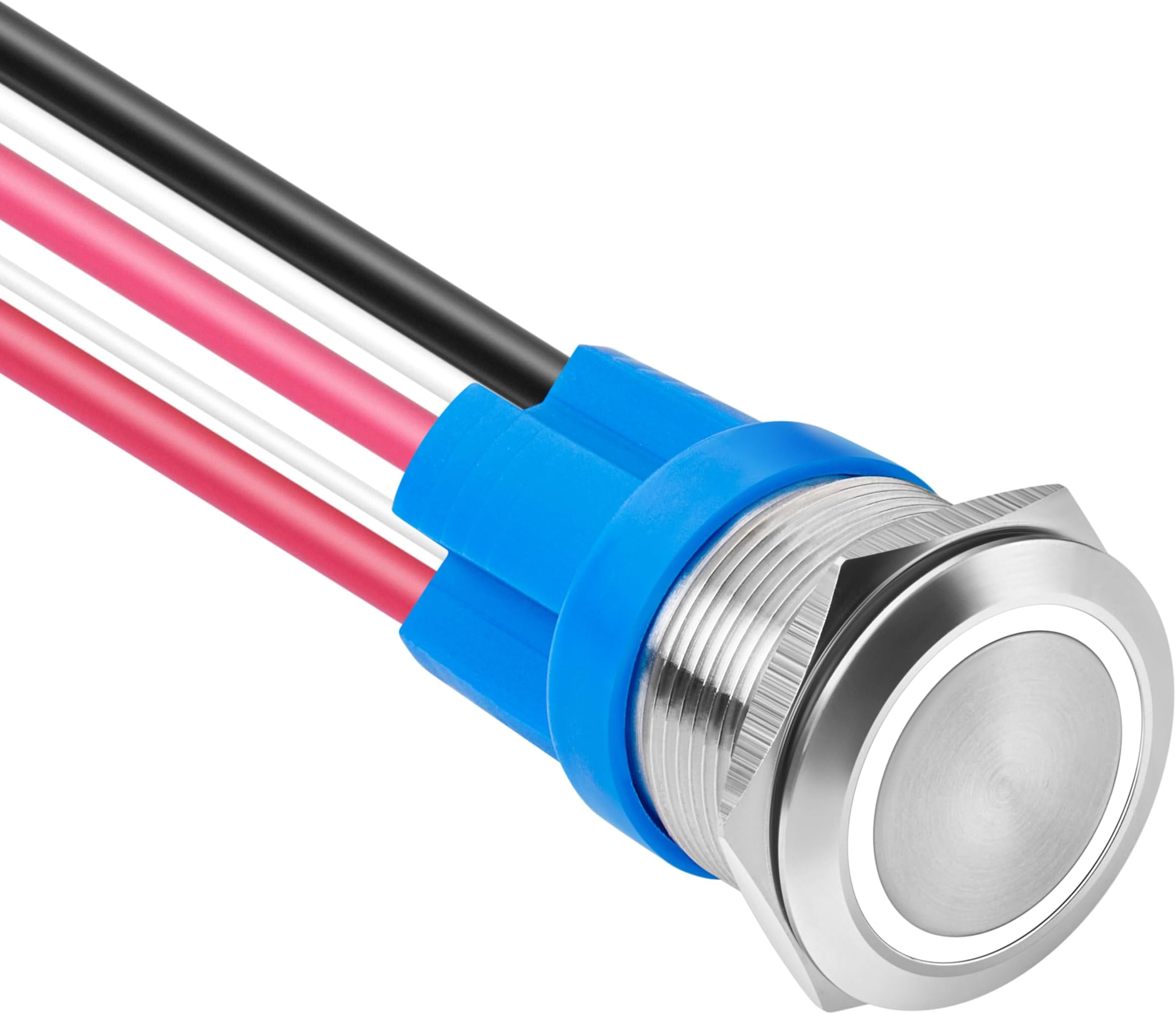 Amazon.com: Blue Sea Systems 4160 Switch Button 10A OFF-ON BLUE ...