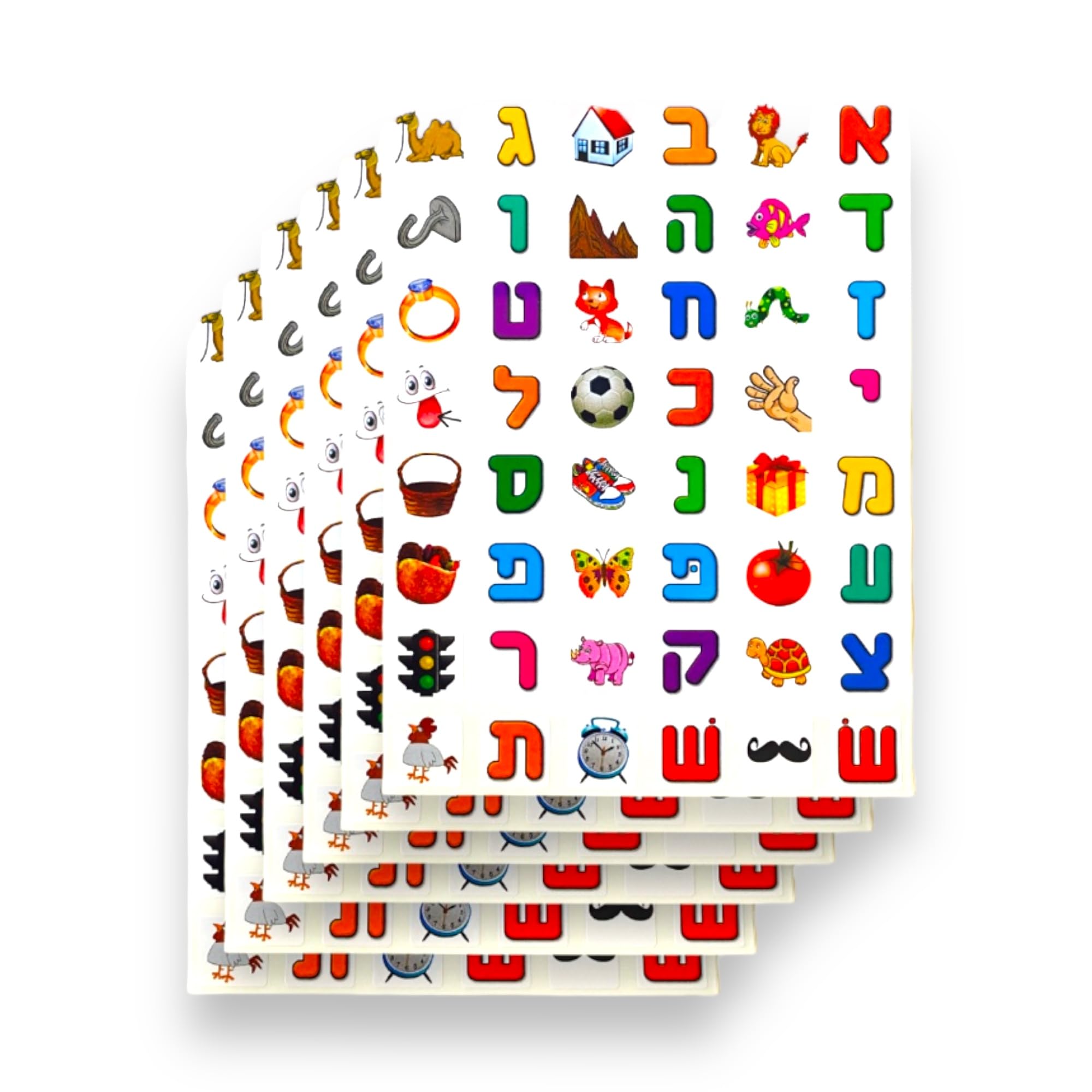 Amazon.com: Joyful Artistry Hebrew Letter Stickers with Over 280/560 ...