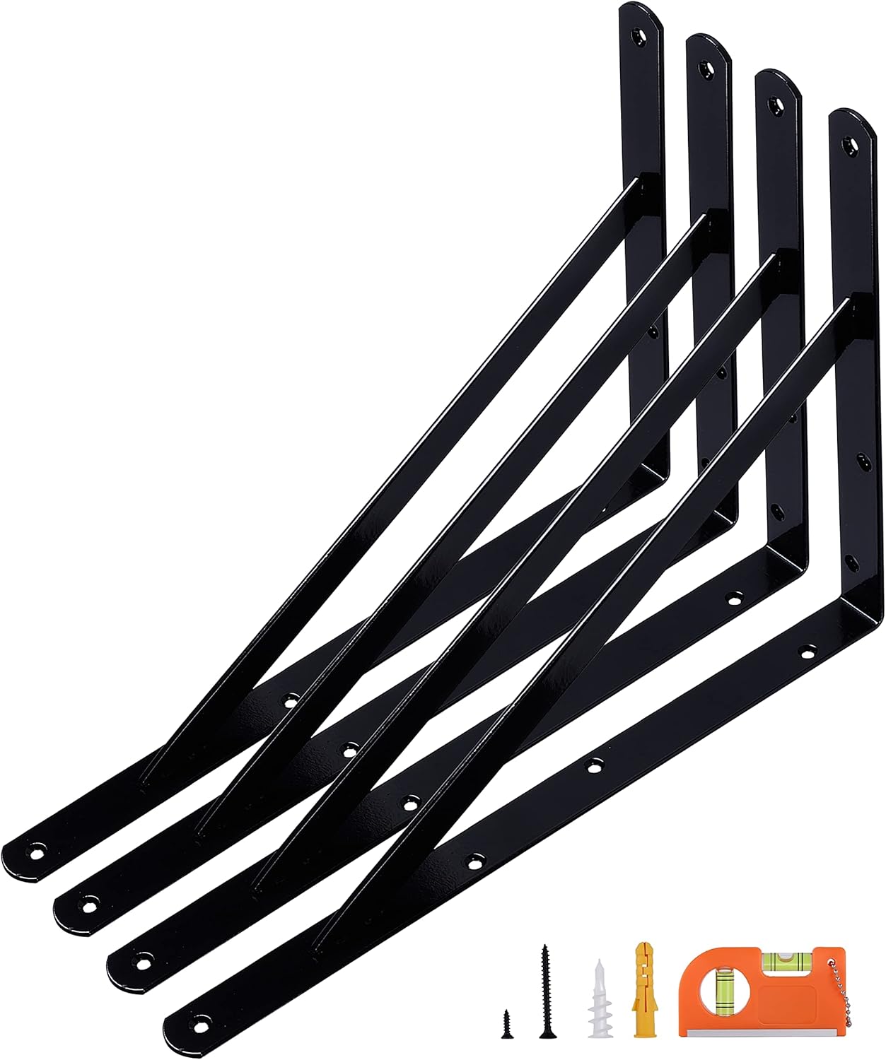 Amazon.com: NEODROP 4-Pack 18 Inch Heavy Duty Shelf Brackets, Thicken ...