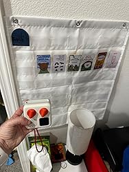 Amazon.com: POSLIUE Boho Calendar Pocket Chart with 90 Cards, Pocket ...