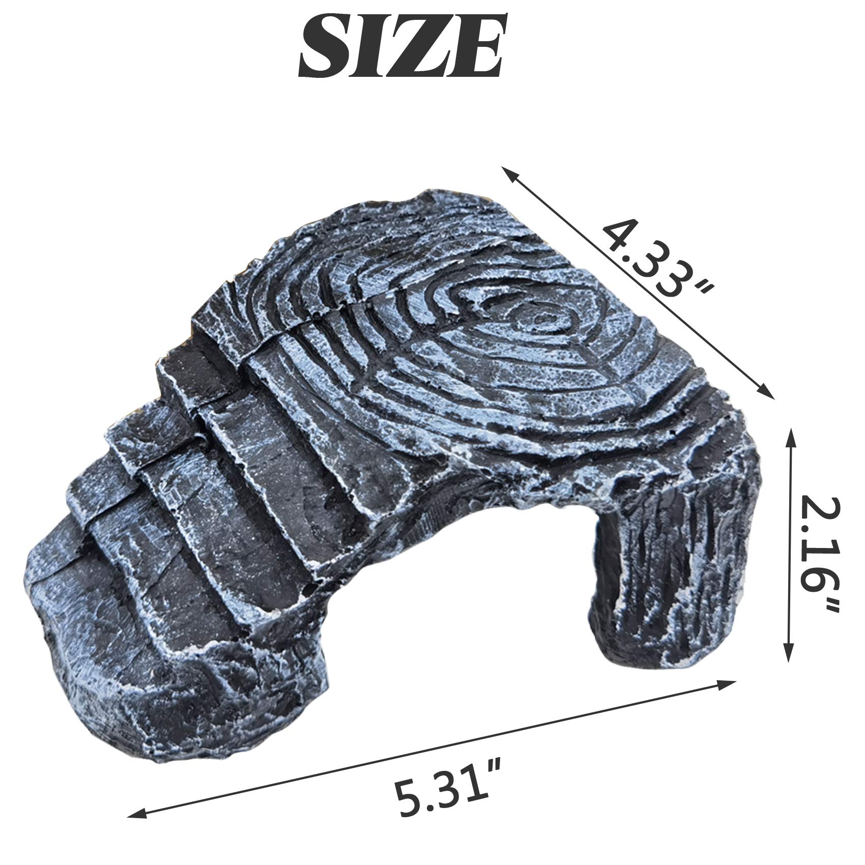 RONYOUNG Habitat Basking Rock for Turtles Large Basking Platform Ramp ...