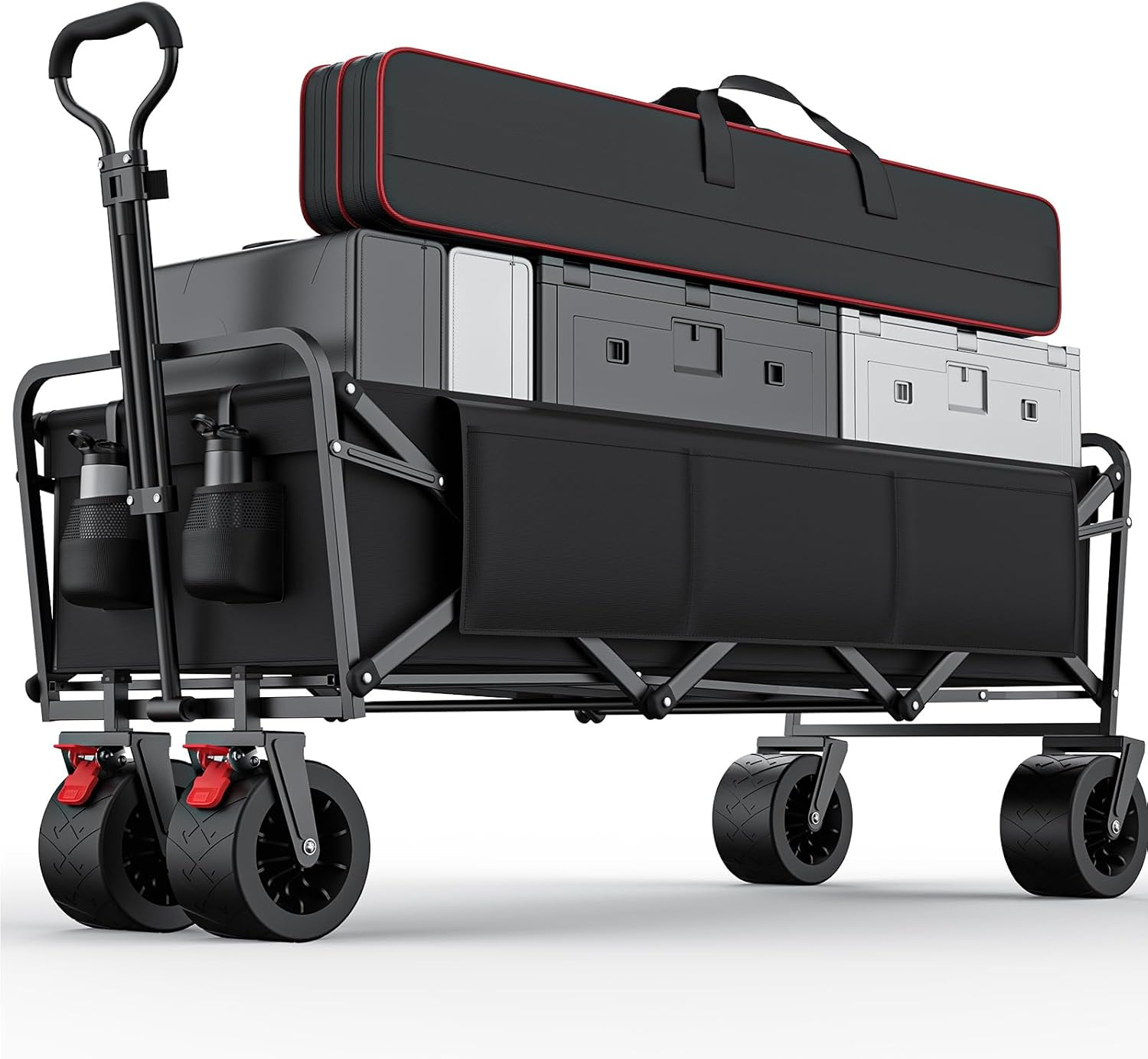Folding Camping Trolley - Festival Trolley on Wheels Morpilot Portable ...