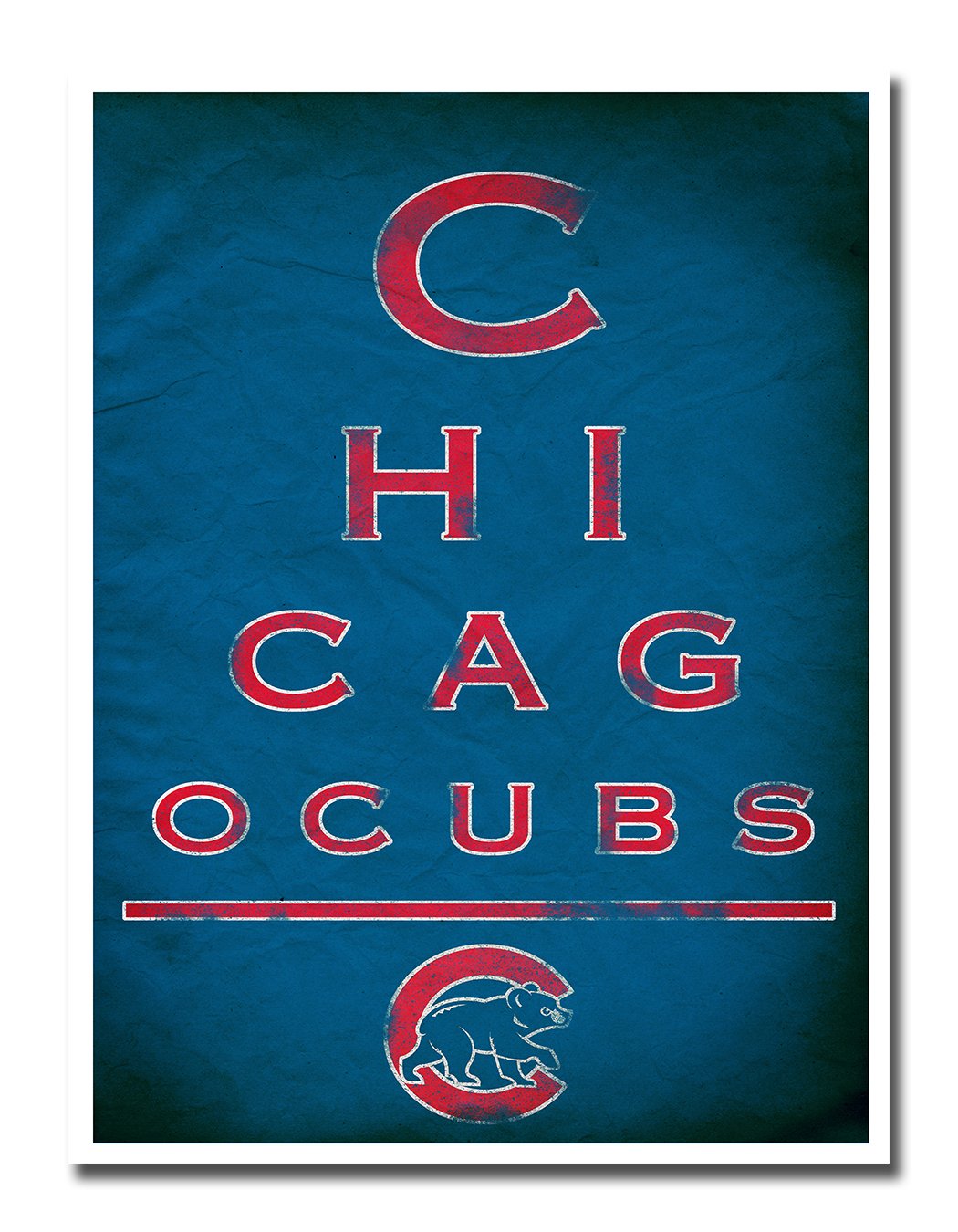 Amazon.com: Chicago Cubs Poster EYE Print Wall Art Décor 16x20 ...