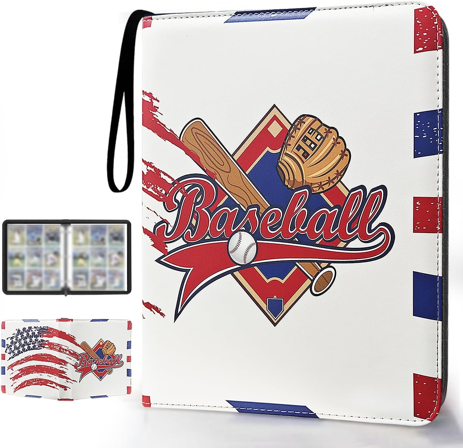 Amazon.com: Baseball Card Binder 400 Pockets, Baseball Card Holder ...