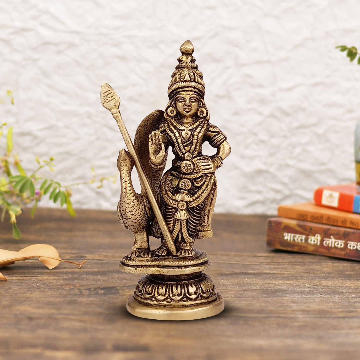 Buy anciently Murugan Idol Brass Mini | Mini Lord Murugan Statue ...