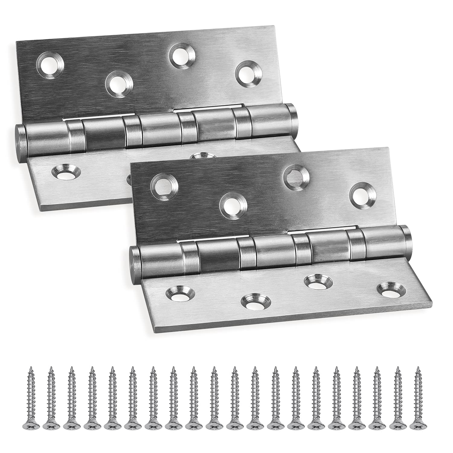 KWOKWEI Pack of 2 Stainless Steel Hinge 304 Stainless Steel Door Hinge ...
