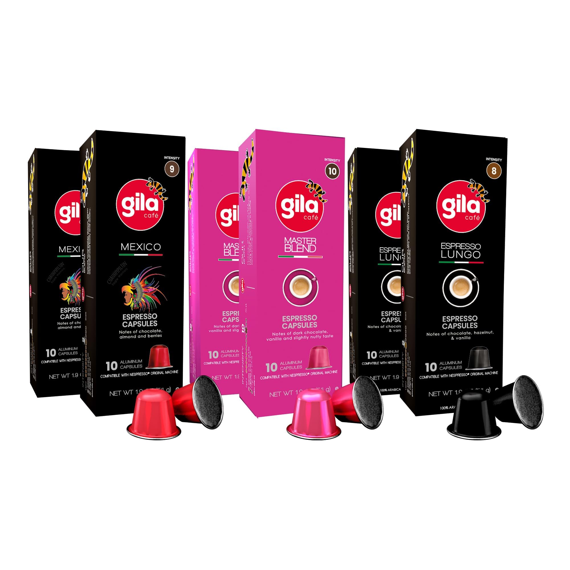 Snapklik.com : GILA Cafe Aluminum Coffee Capsules Variety Pack Espresso ...