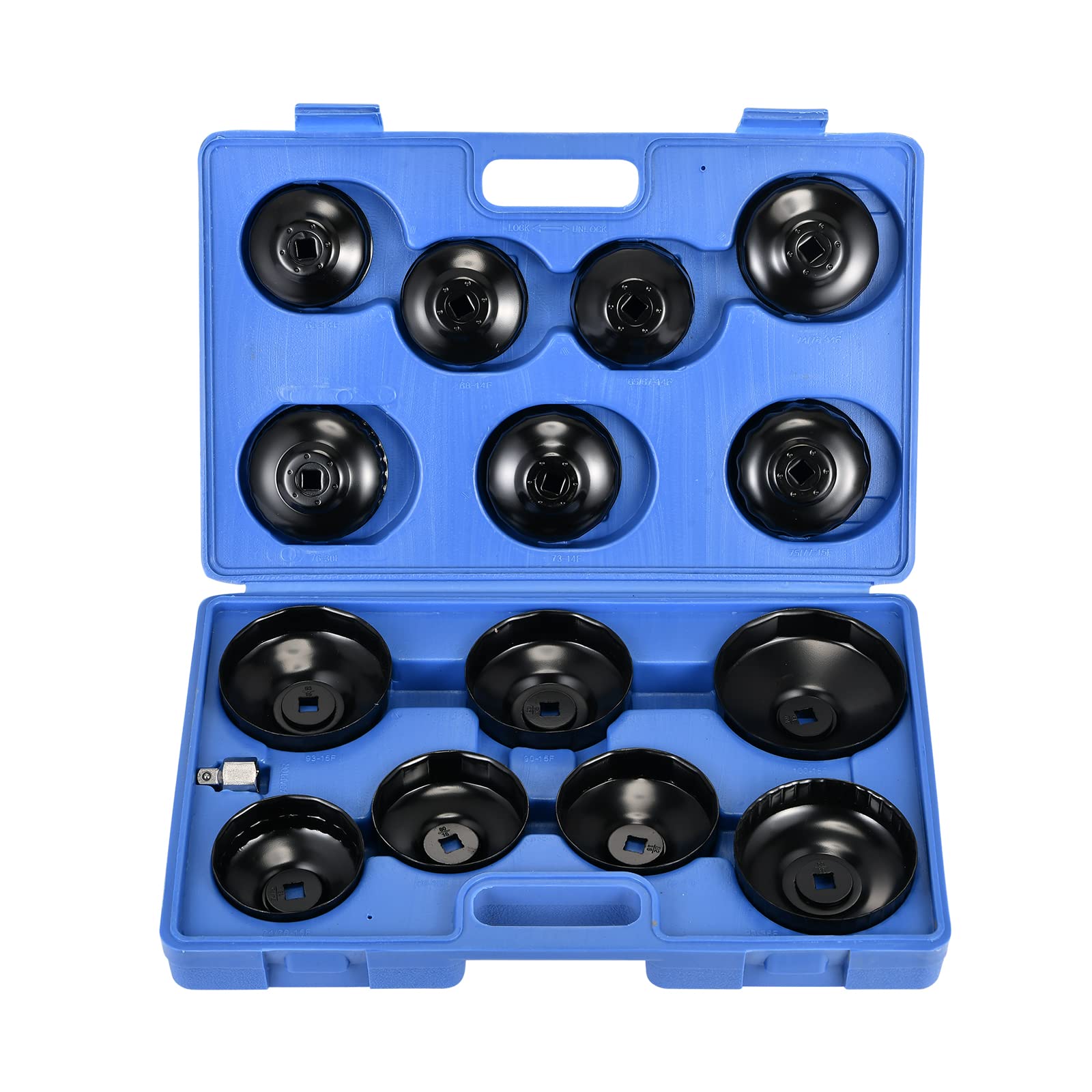 GOCCIDA 14 Pcs Oil Filter Cap Wrench Cup Socket Tool Set,Sturdy Steel ...