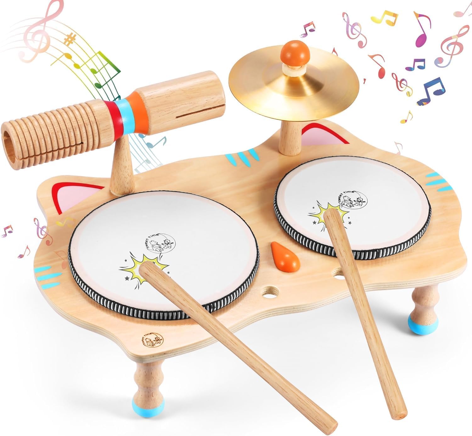 Amazon.com: Wingyz Kids Drum Set, Baby Musical Instruments Toys for ...