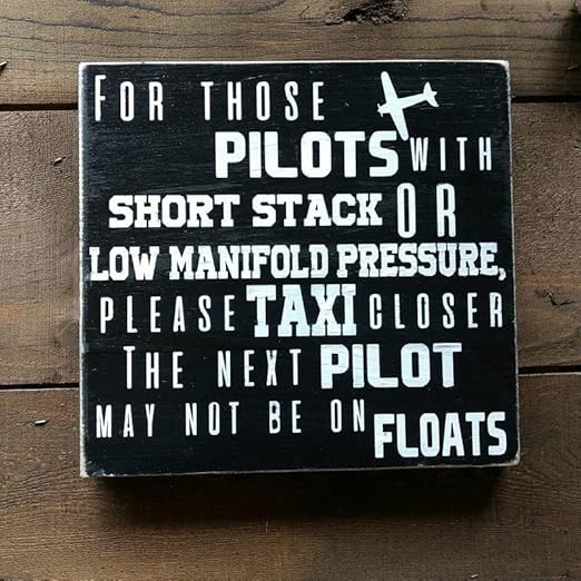 Amazon.com: Rustic Wood Sign Plaque,Pilot Gift,Aviation Decor,Funny ...