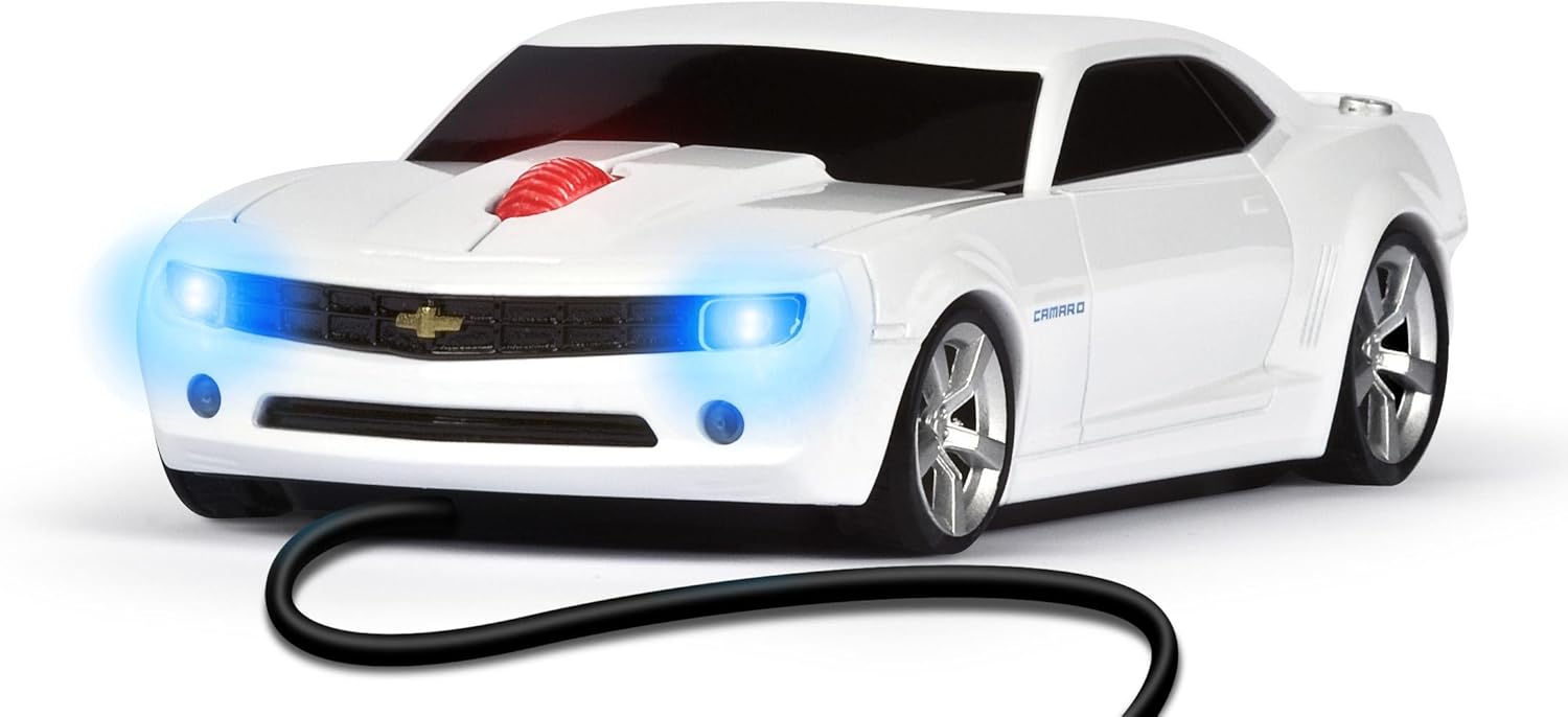 Amazon.com: Road Mice Wired Camaro Series Mouse (White) : Electronics