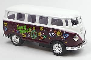 Goki Volkswagen Classic Bus (1962, 1:64 Scale, Push) for Male Kids ...