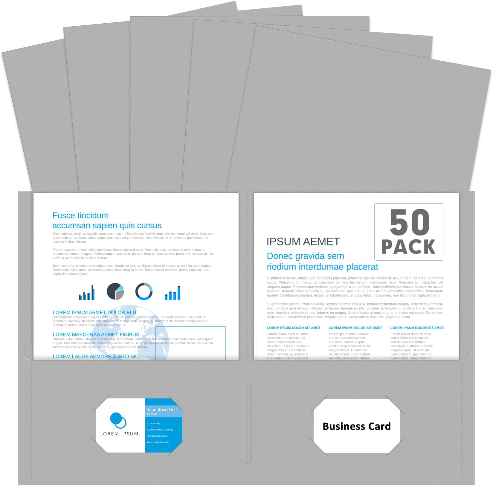 Amazon.com : Avery Two Pocket Folders, Holds up to 40 Sheets, Business ...