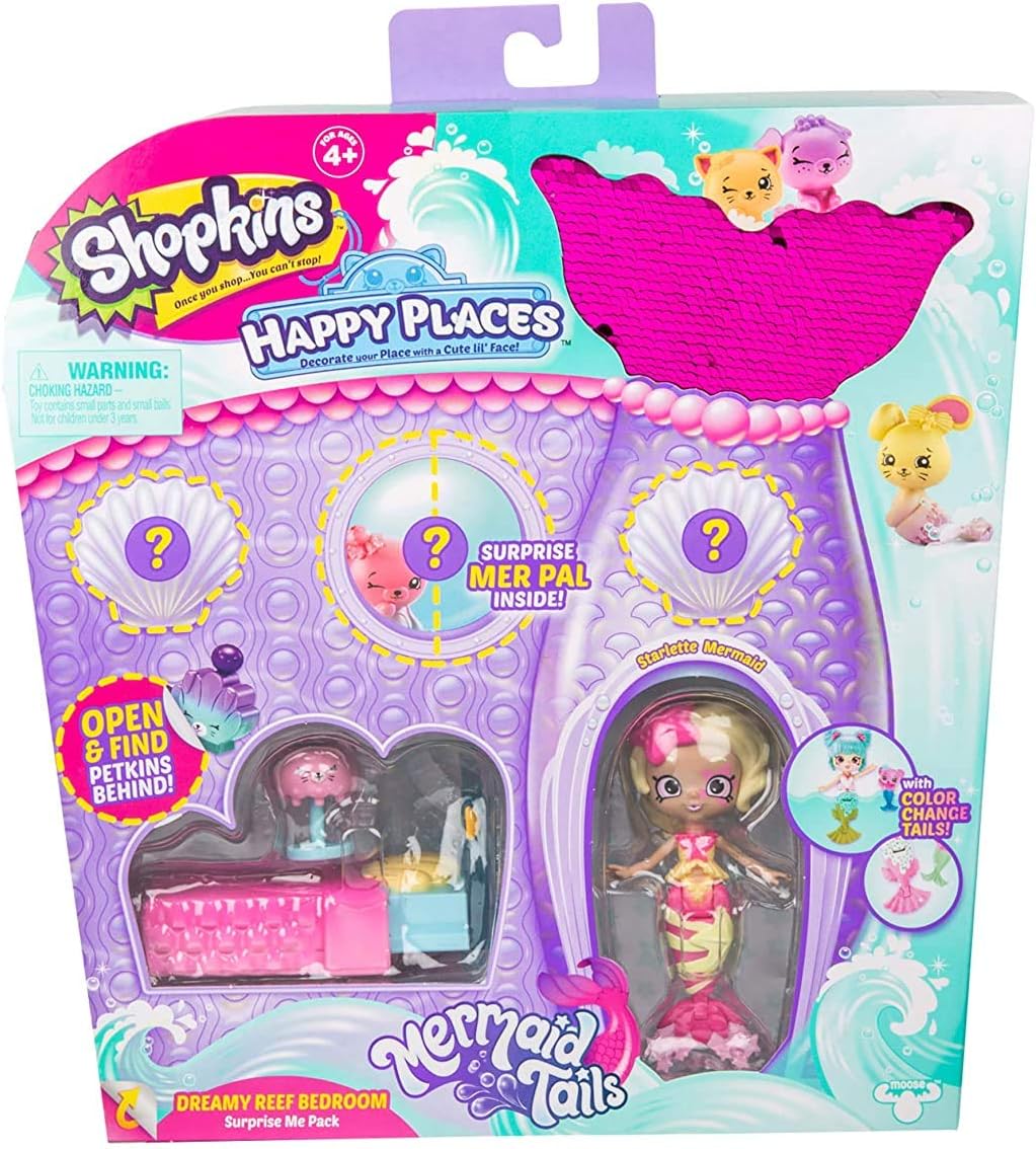 Amazon.com: Happy Places Shopkins Surprise Me Pack - Dreamy Reef ...