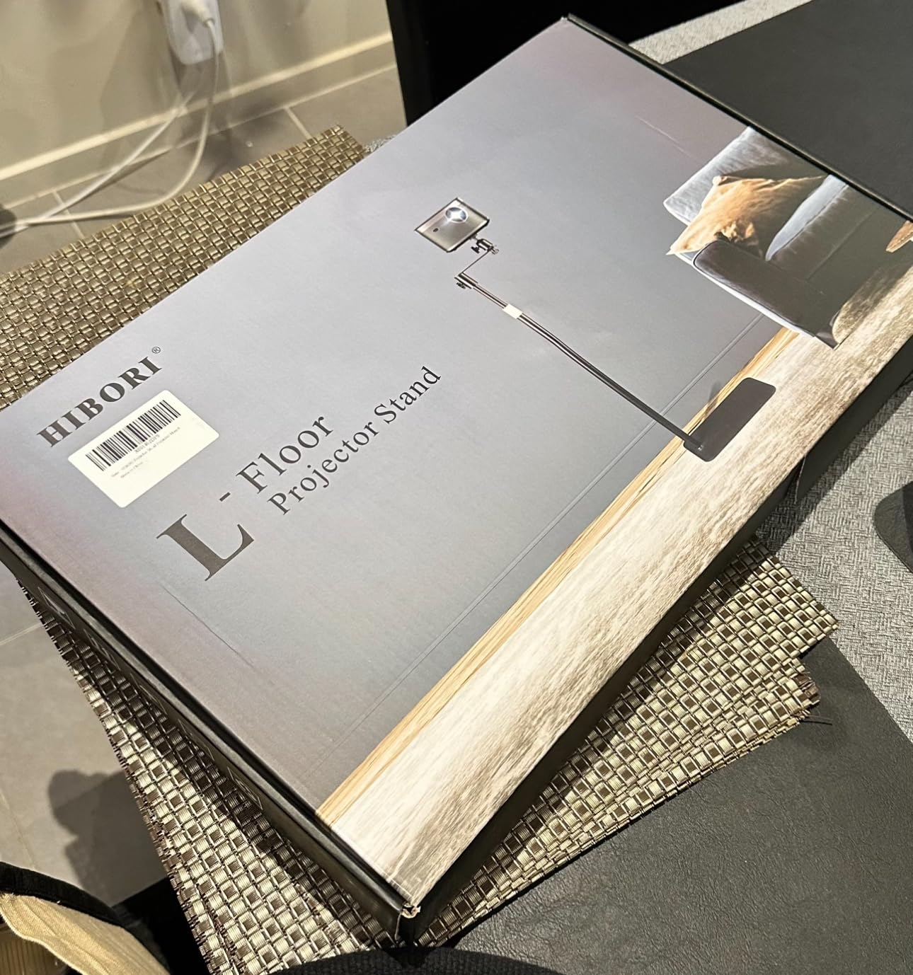 HIBORI Projector Floor Stand 360 Degree Rotation Projector Mount ...