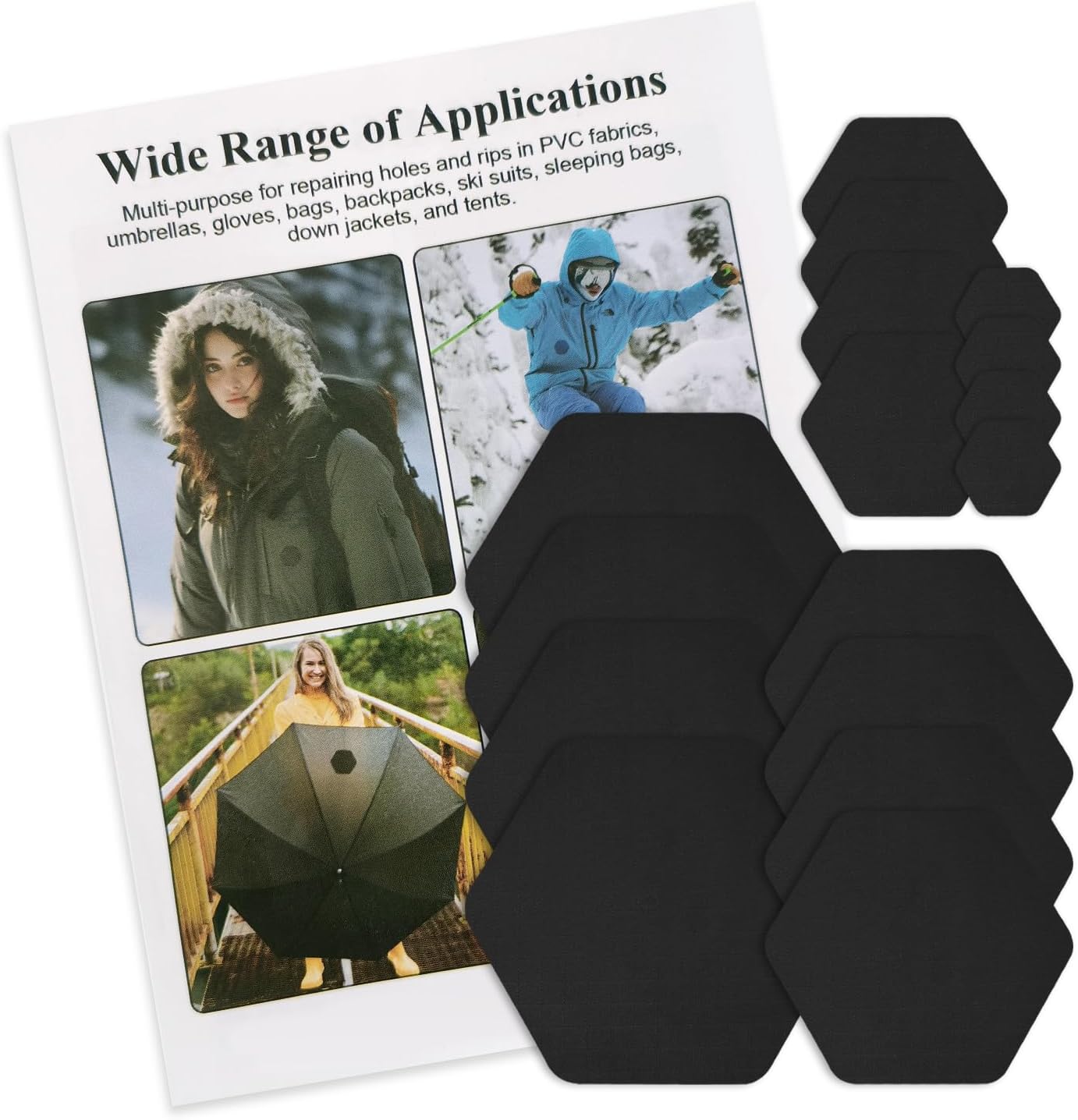 Amazon.com: J.CARP 16PCS Nylon Repair Patches, Self Adhesive ...