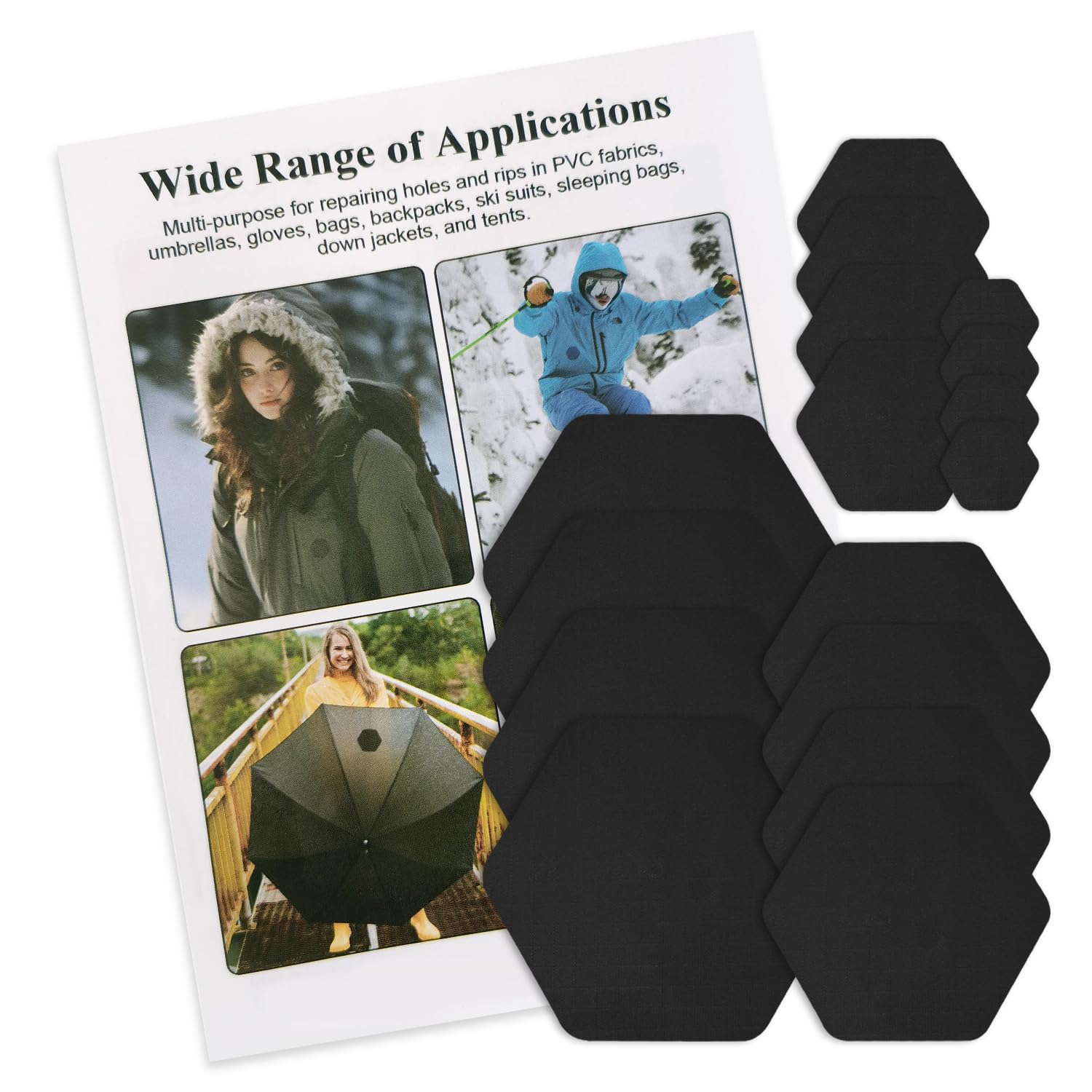 Amazon.com: J.CARP 16PCS Nylon Repair Patches, Self Adhesive ...