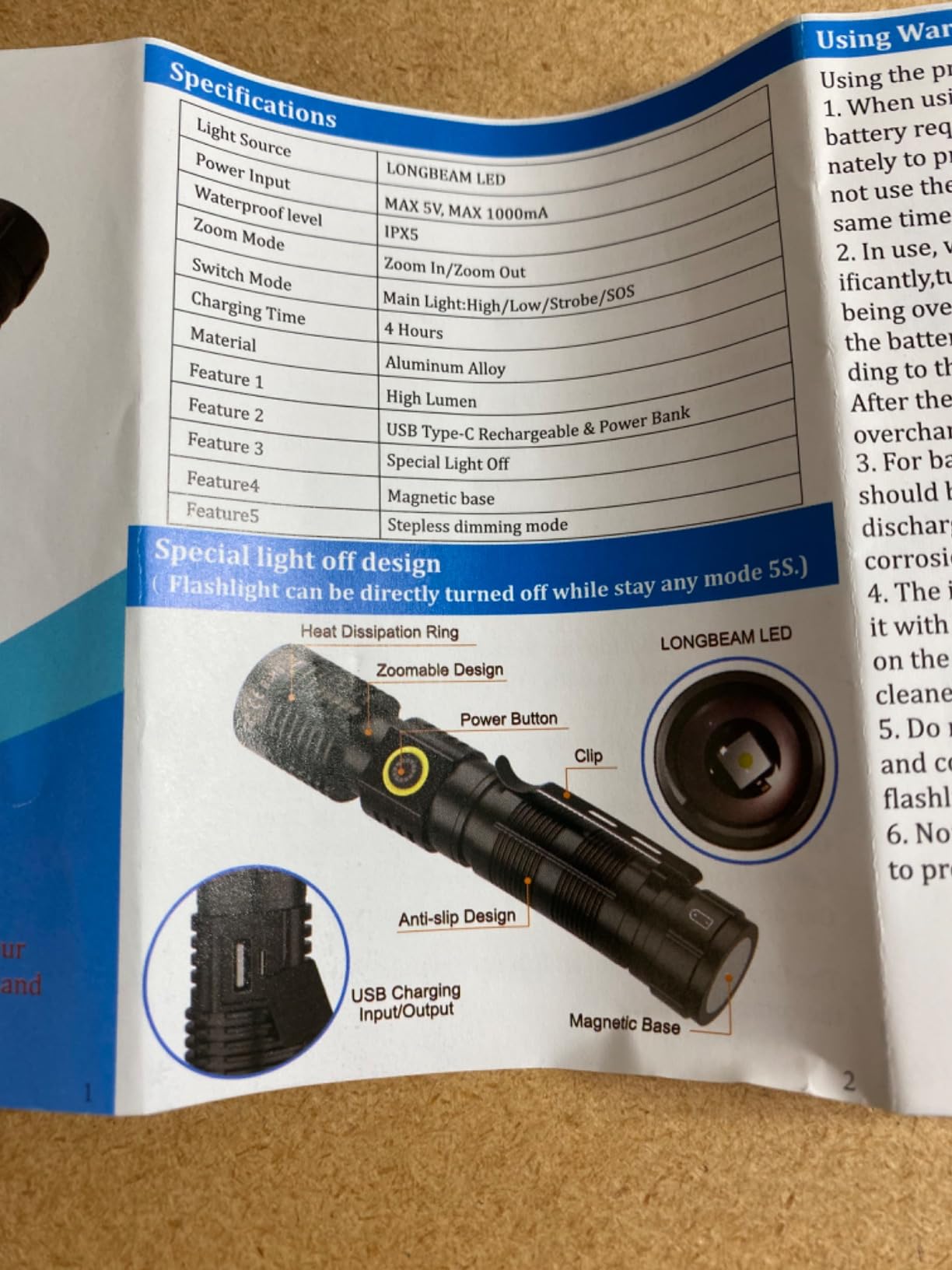 Rechargeable USB Torches Super Bright, 12000 High Lumens Magnetic LED ...