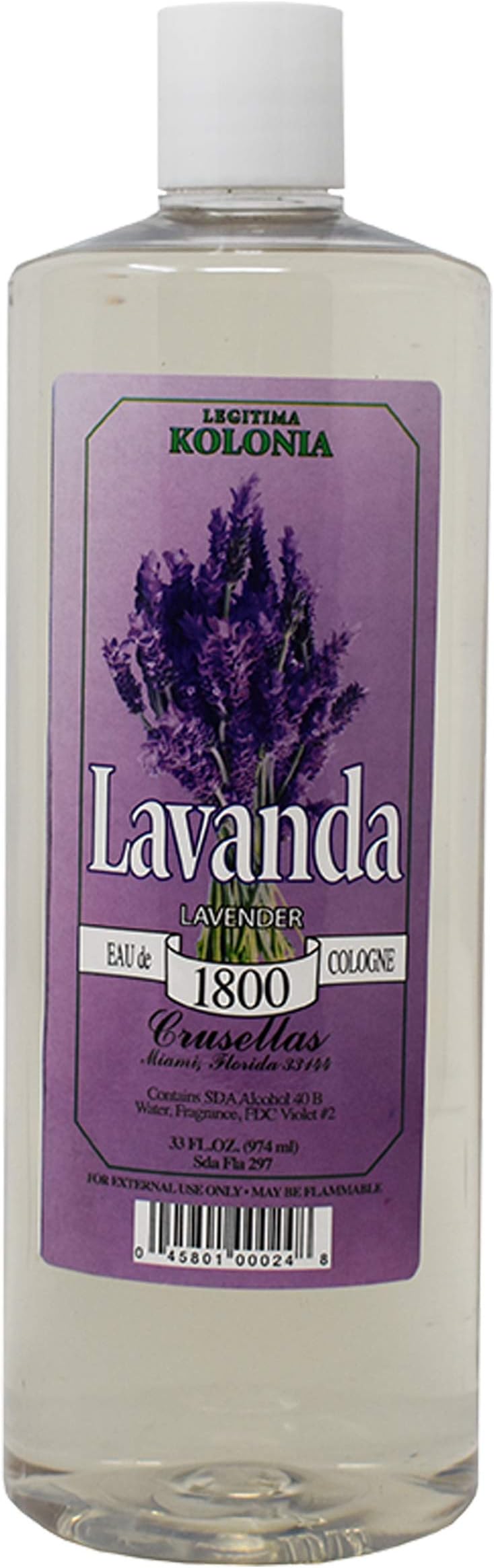 Amazon.com : 2 Agua Lavanda Cologne 750ml/25.5oz. : Beauty & Personal Care