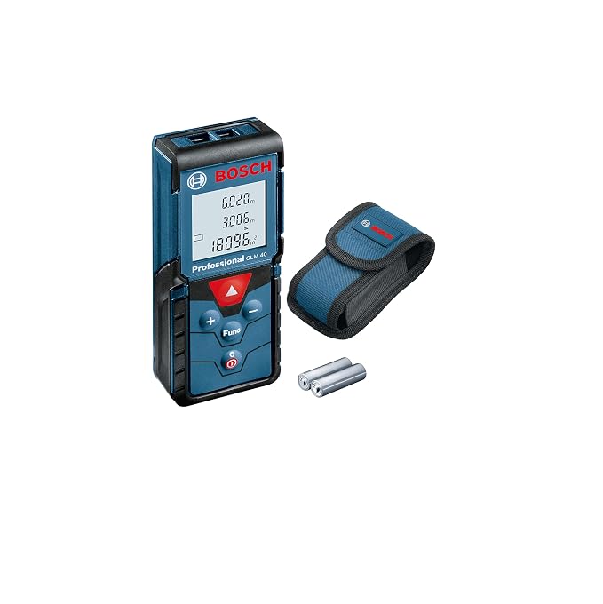 Bosch GLM 40 Plastic Professional Digital Laser Measure (Blue), 1 Piece ...