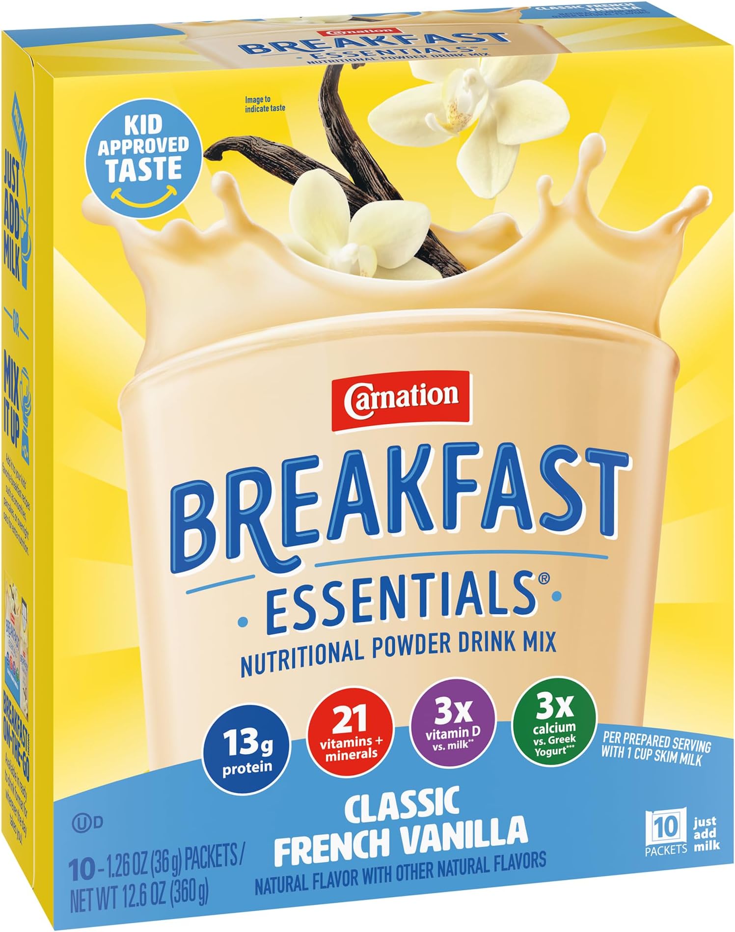 Amazon.com : Carnation Breakfast Essentials Powder Drink Mix Variety ...