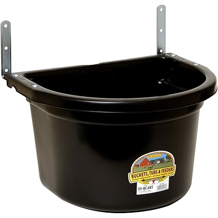 Amazon.com : Little Giant Plastic Corner Feeder Bucket (Blue) Durable ...