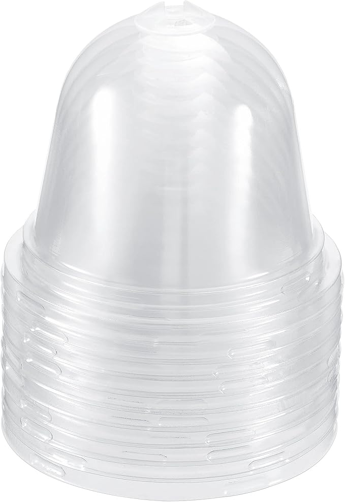 Amazon.com : PATIKIL 4.1" Plant Humidity Dome, 10Pcs Round Plastic ...