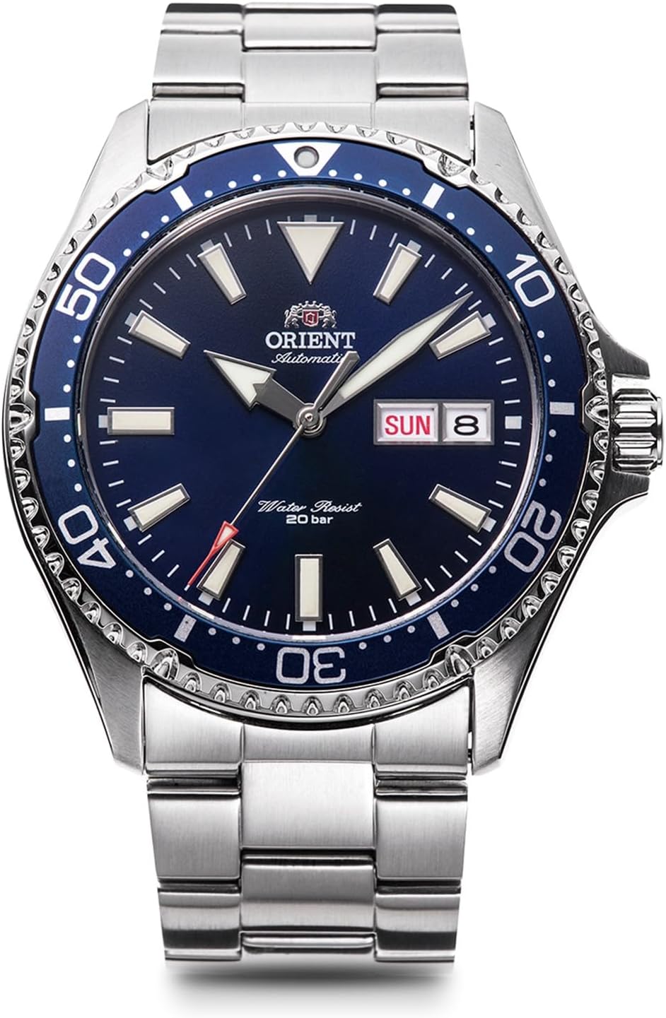 Orient Men's Kamasu Stainless Steel Japanese-Automatic Diving Watch ...