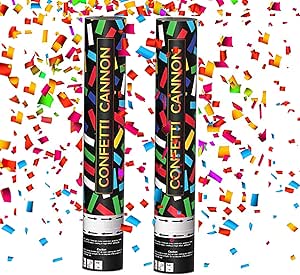 Yuanbigtai Confetti Cannons Multicolor Party Poppers Confetti Shooters ...