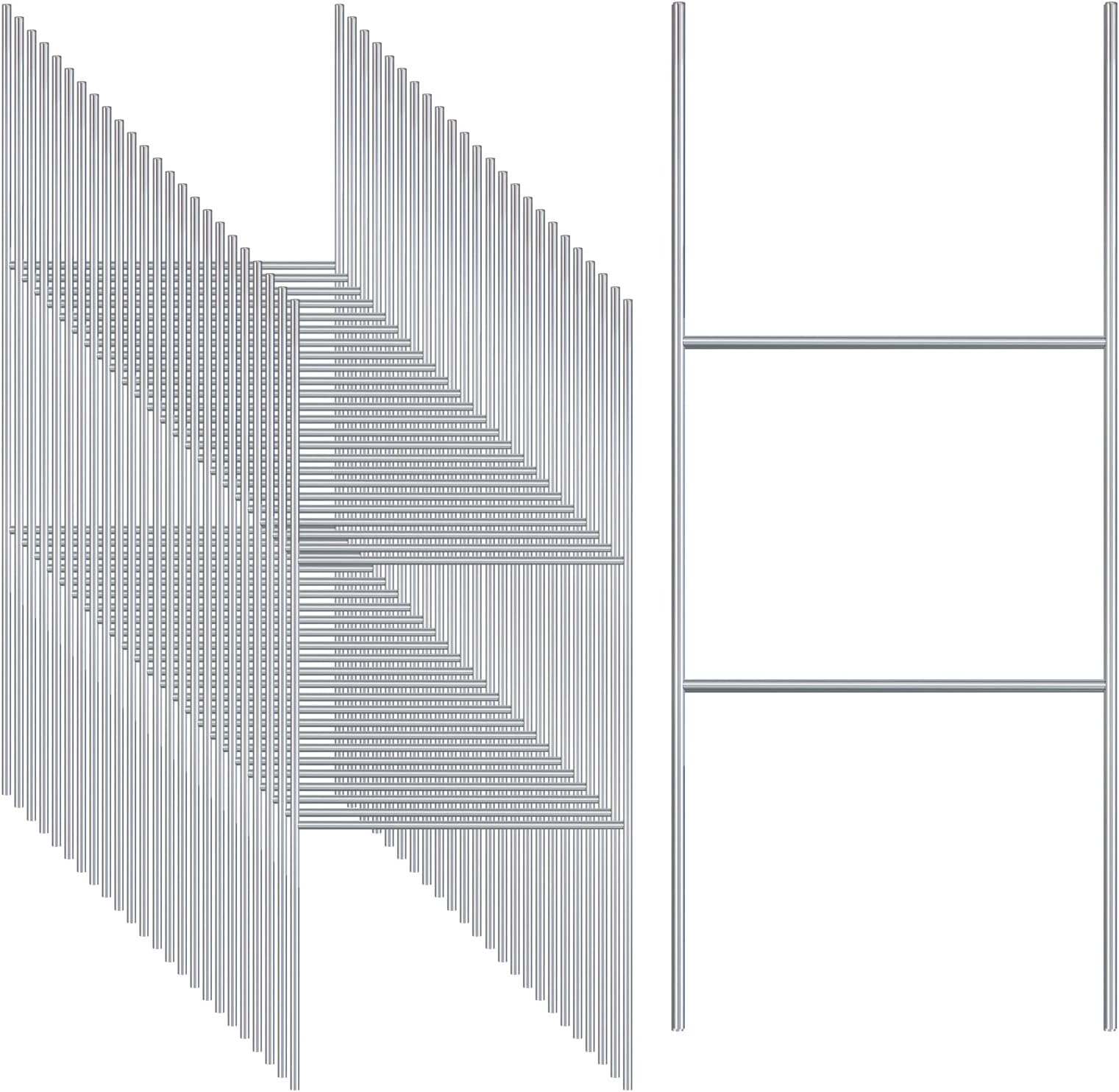 Amazon.com : 25 Pack Heavy Duty Metal H-Stakes H Frame Wire Stakes, 17 ...