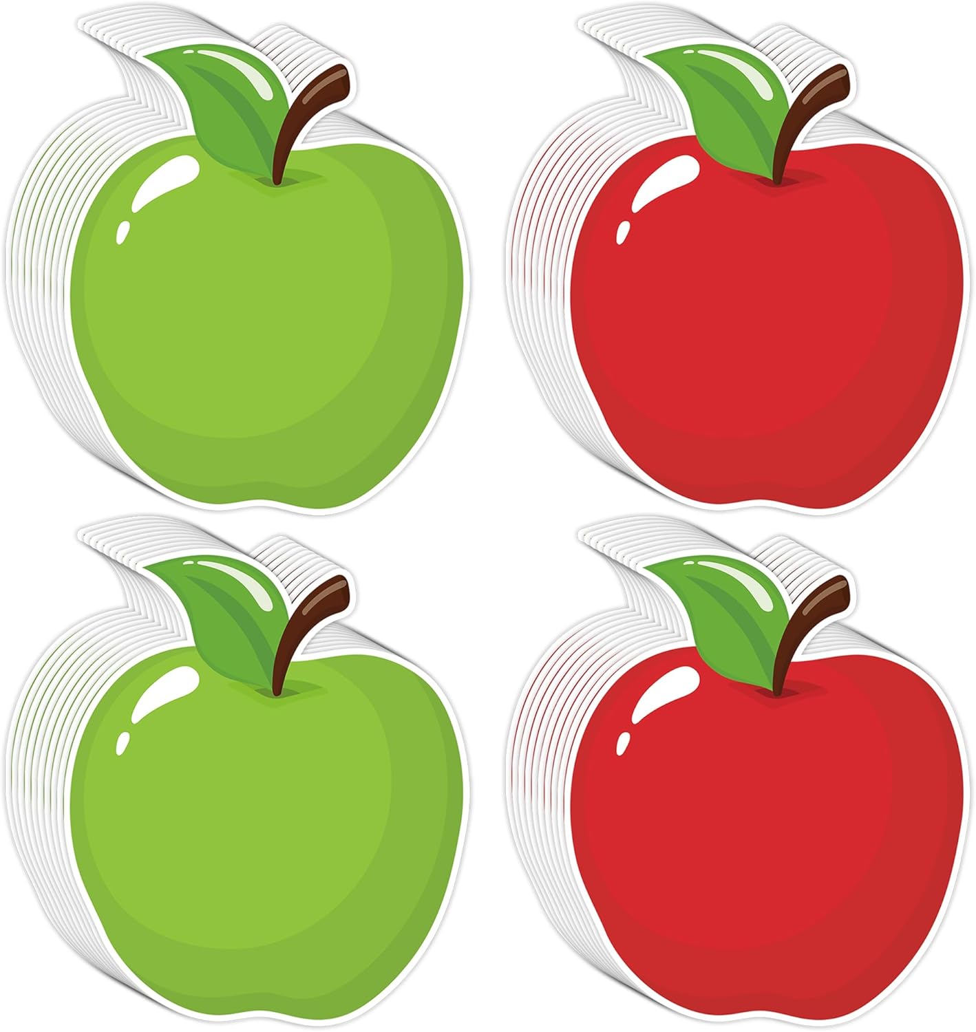 Amazon.com: Wonmon 40PCS Apple Cutouts for Classroom Decorations, Red ...