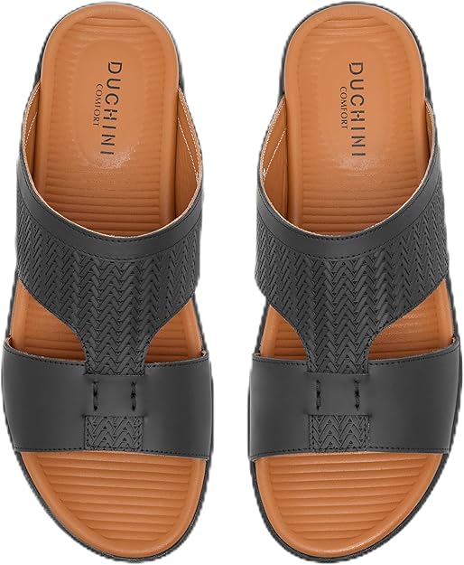 Duchini Mens Textured Slip-On Arabic Sandals : Buy Online at Best Price ...