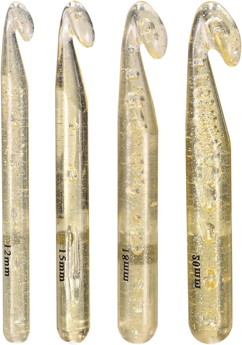 Amazon.com: uxcell 4pcs Large Size Crochet Hooks Set, ABS Huge Plastic ...