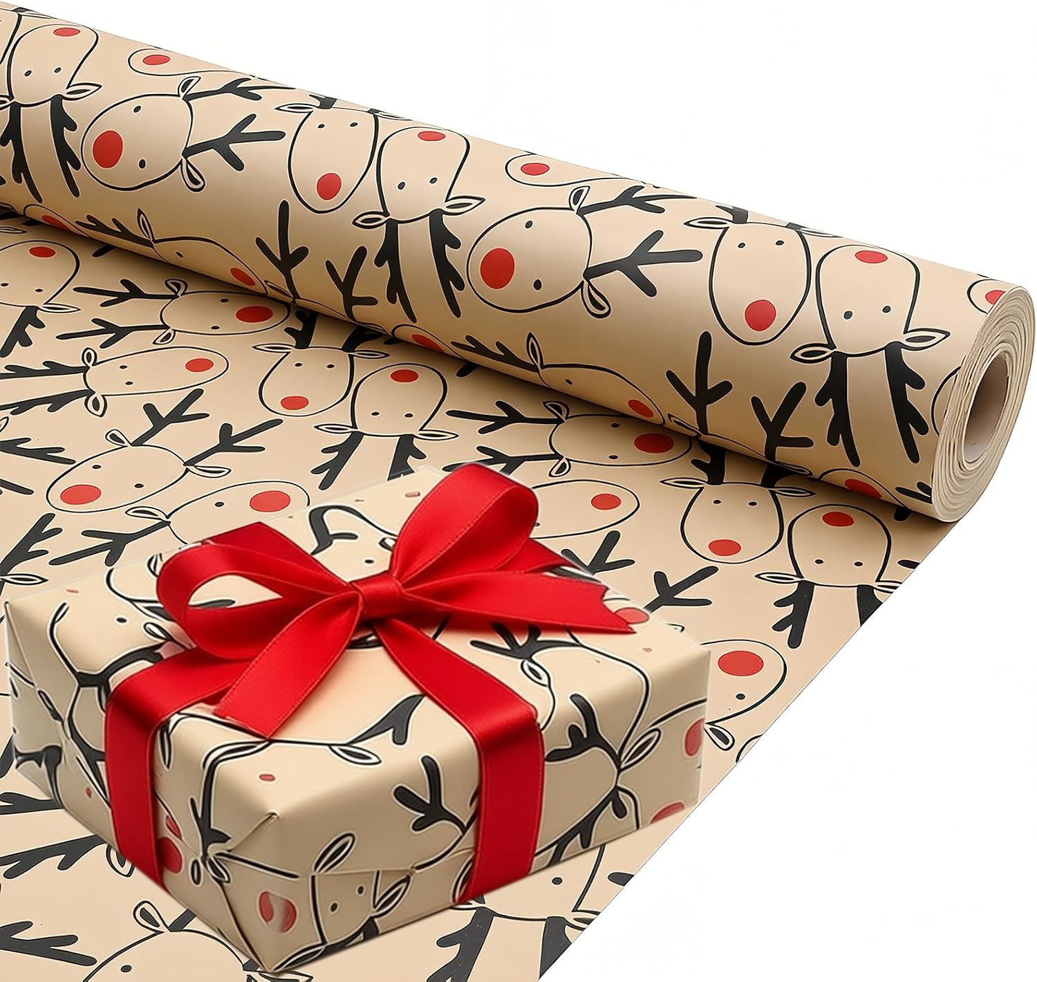 Christmas Wrapping Paper, 43cm*15m Birthday Gift Wrapping Paper Roll ...