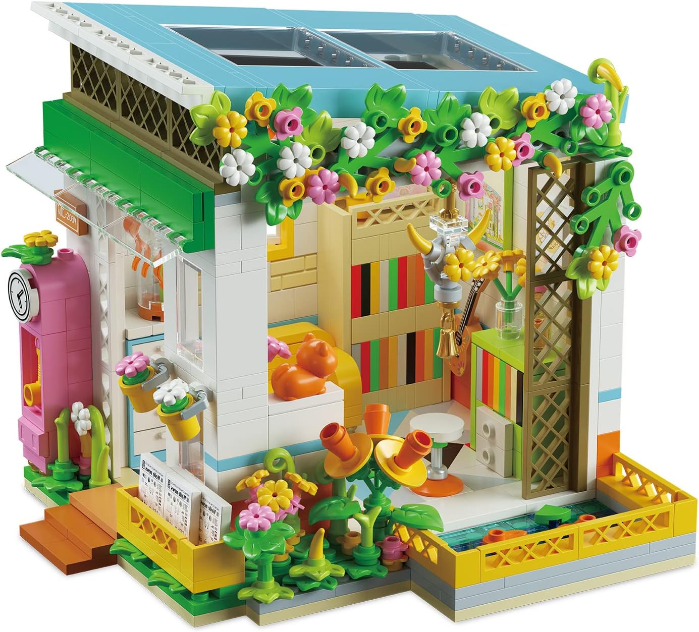 Amazon.com: SUNHABI Girls House Building Toy Set - Miniature House ...