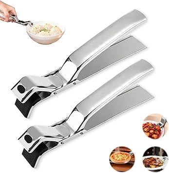 Amazon.com: 2Pcs Stainless Steel Hot Plate Gripper Clips - Multi ...